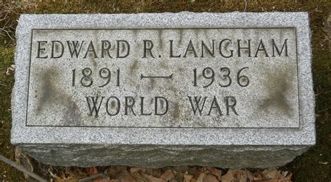 Edward Rolfe Langham 1891 1936 Find A Grave Memorial