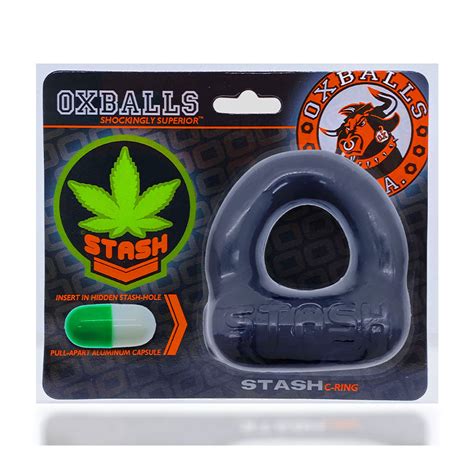 Oxballs Stash Cockring With Aluminum Capsule Insert Black Shop