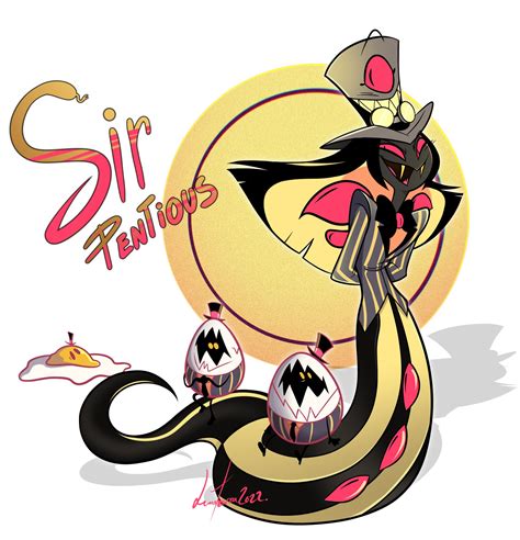 Sir Pentious Hazbin Hotel Helluva Boss Unofficial Fan Made Enamel