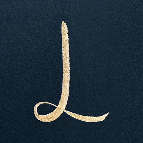 Letter L Cursive Typography Vector Font Free Image By Rawpixel Com Busbus Cursive