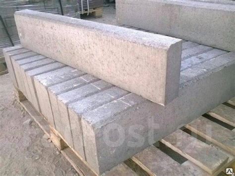 Бордюр тротуарный 1000х200х80, в наличии. Цена: 290₽ в Хабаровске