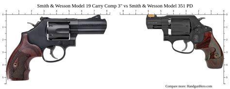Smith And Wesson Model 19 Carry Comp 3 Vs Smith And Wesson Model 351 Pd