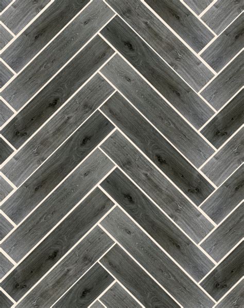 Eaton Ebony Wood Effect Herringbone Tiles Quorn Stone 442x80x8mm
