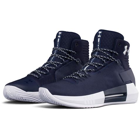 Under Armour Mens Ua Team Drive 4 Basketball Shoes In Blue For Men Lyst