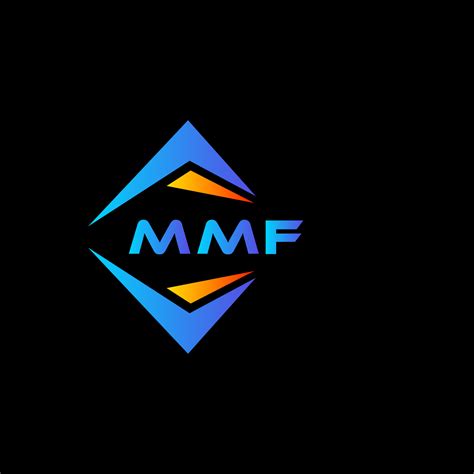 Mmf Abstract Technology Logo Design On Black Background Mmf Creative