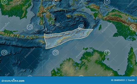 Timor Tectonic Plate Physical Map Stock Illustration Illustration Of Eruption Tremor 284894931