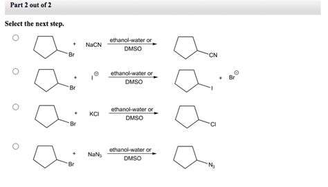 Solved Select An Efficient Synthesis For Cyclopentyl Cyanide