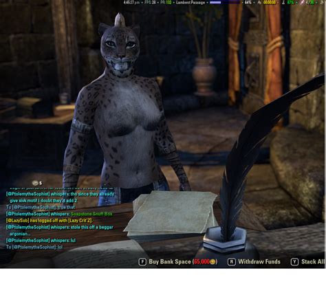 Shirtless Female Khajiit — Elder Scrolls Online