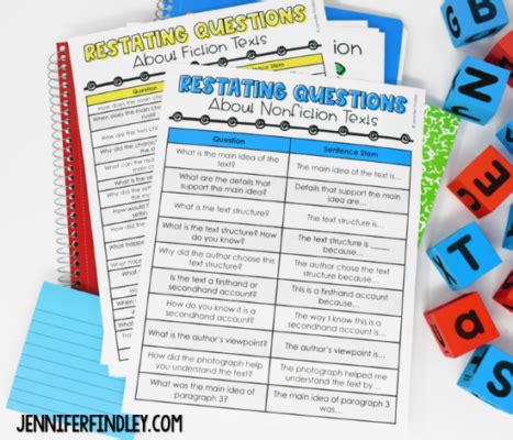 Teaching Babes To Restate The Question With Freebies