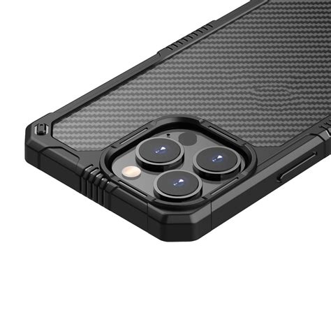 Carbon Fiber Shockproof Phone Case For Iphone 14 Pro Max Blue