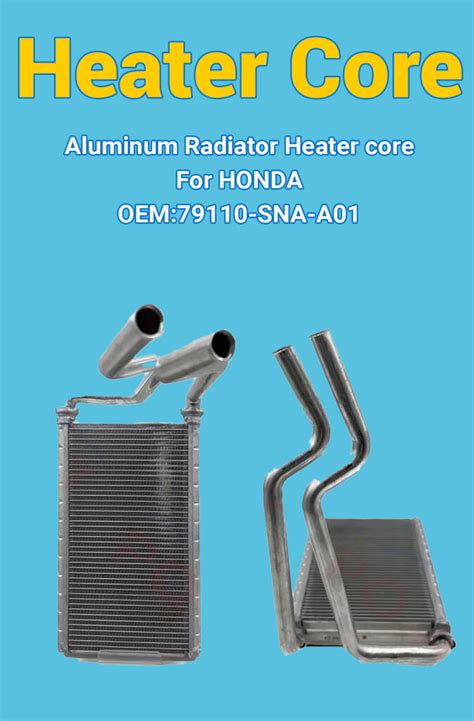 Aluminum Radiator Heater Core For Honda