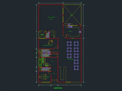 Restaurant In Autocad Download Cad Free 11802 Kb Bibliocad