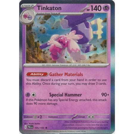 Tinkaton Holo Rare POKEMON TCG Scarlet And Violet Paldea Evolved Shopee