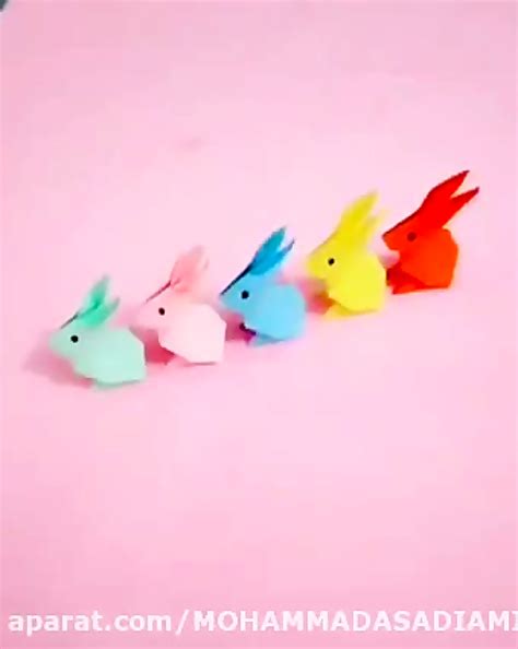 آموزش ساخت اوریگامی خرگوش