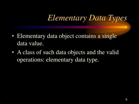 ppt chapter four data types powerpoint presentation free download