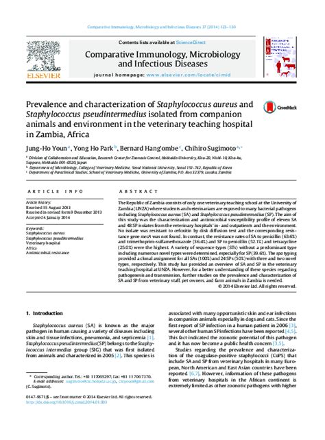 Pdf Prevalence And Characterization Of Staphylococcus Aureus And
