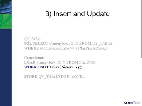 Incremental Load Using Qvd Files Incremental Load Differential