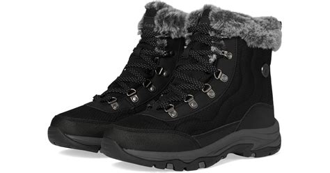 Skechers Trego Stormie Ankle Boot In Black Lyst