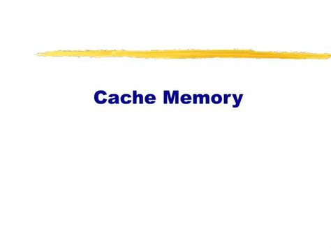 Ppt Cache Memory Powerpoint Presentation Free Download Id