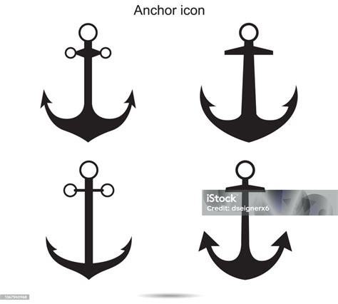 Ilustración De Gráfico De Ilustración Vectorial De Icono De Anclaje En