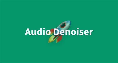 Audio Denoiser A Hugging Face Space By Wrice