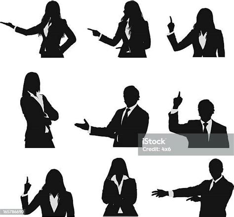 Businesspeople 상반신 벡터 이미지 가리키기에 대한 스톡 벡터 아트 및 기타 이미지 가리키기 검은색 기업