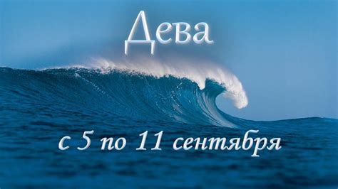Дева Таро прогноз с 5 по 11 сентября 2022 года Youtube