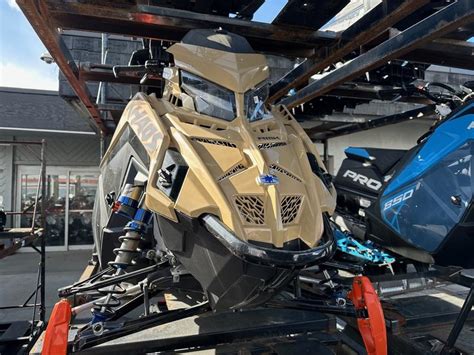 2024 Polaris® 850 Rmk Khaos Slash 155 Gloss Black Military Tan Orange
