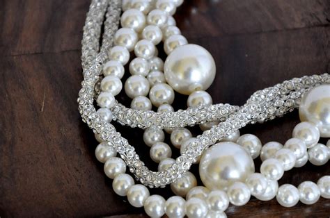 Bridal Bold Chunky Pearl Necklace Etsy