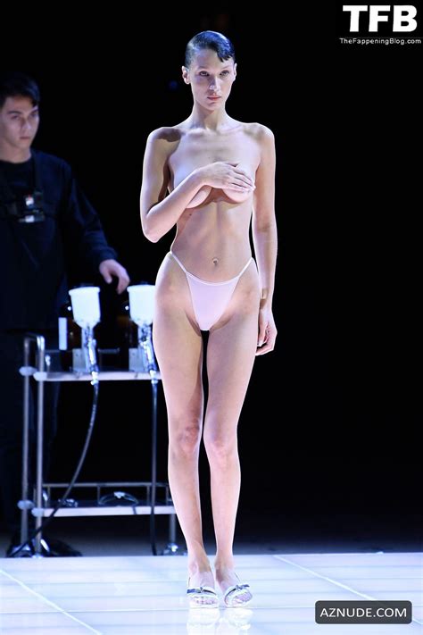 Bella Hadid Sexy Seen Topless Flaunting Her Stunning Figure At The