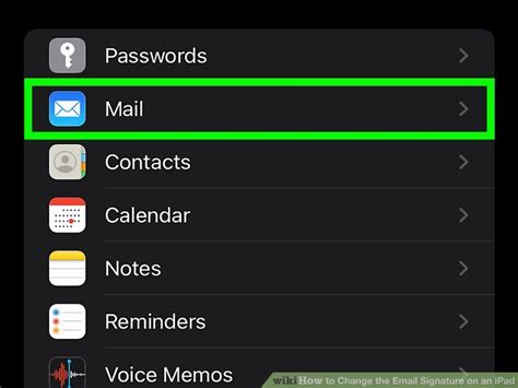 How To Change The Email Signature On An Ipad With Pictures