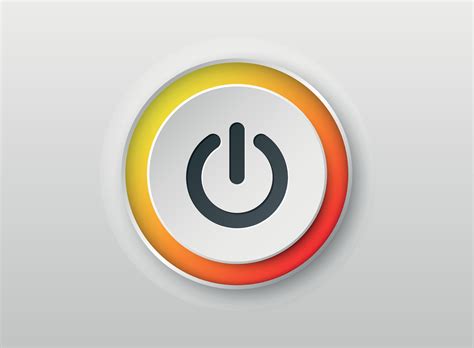 Shut Down Icon In Flat Style Energy Symbol Vector Illustration On Isolated Background Start