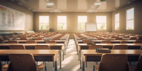 Classroom With Rows Of Desks Back To School Background 2d Cartoon