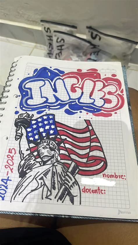 Carátula De Inglés Creative Book Covers Graffiti Lettering School
