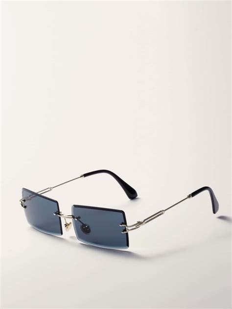 Square Rimless Fashion Glasses Shein Uk