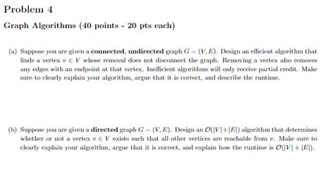 solved a suppose you are given a connected undirected