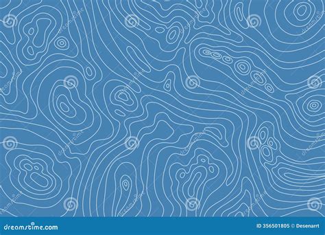 Topographic Map Blue Technology Background Big Data Elevation Map With