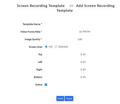 add screen recording template page jodo documentation hub