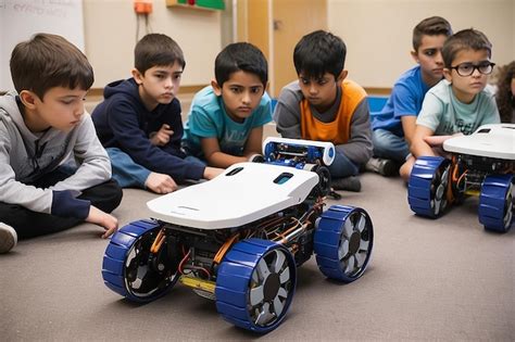Robotics In Education Building Future Innovators In Futuristic Classrooms Premium Ai Generated