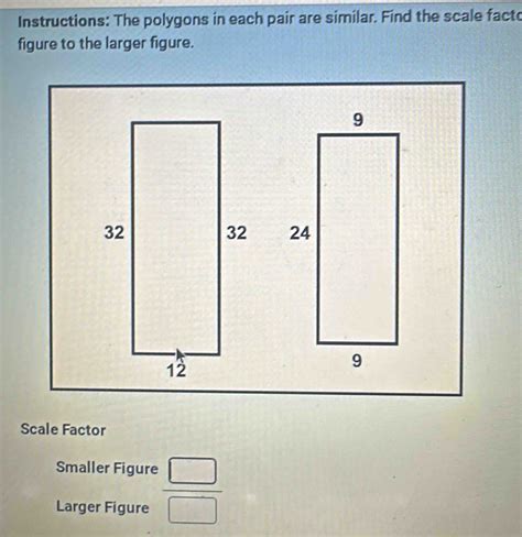 solved instructions the polygons in each pair are similar find the