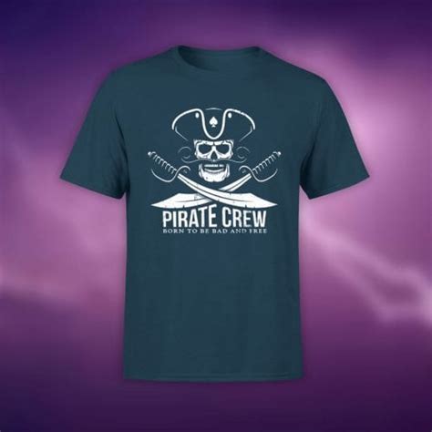 Pirate T Shirt Pirate Crew Unisex T Shirt 100 Ultra Cotton
