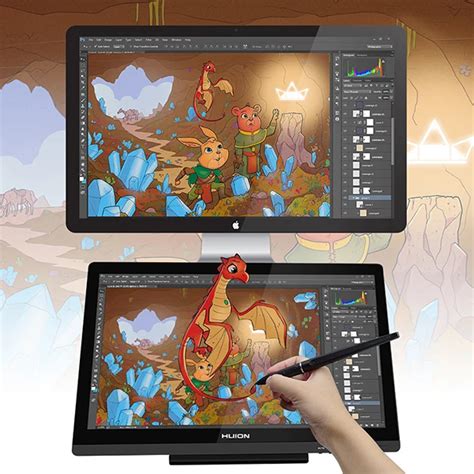 Huion Kamvas Gt-191 Ips Hd Pen Display Monitor 8192 Levels Graphics ...