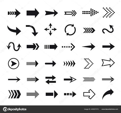 Arrow Icon Direction Sign Pointer Outline Pictogram Refresh Button