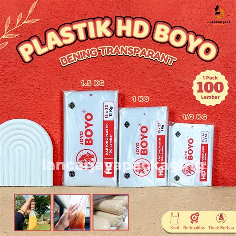 Jual Kantong Plastik HD Boyo Tahan Panas Foodgrade Kemasan Makanan Kuah