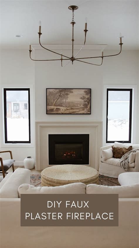 Diy Faux Plaster Fireplace Surround Artofit