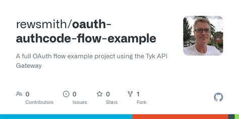 Github Rewsmithoauth Authcode Flow Example A Full Oauth Flow