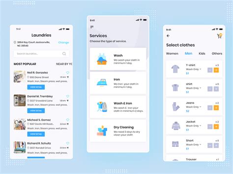 Laundry App On Behance