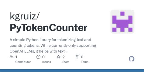 Github Kgruizpytokencounter A Simple Python Library For Tokenizing