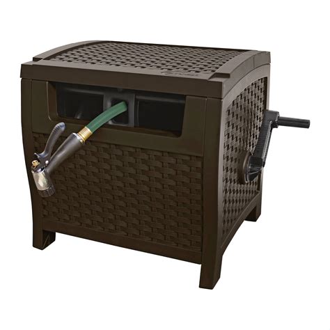 Suncast 175 Ft Wicker Style Resin Hose Hideaway