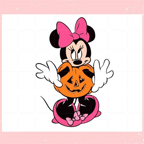Halloween Minnie Mouse Svg Pumpkin Vector Cutting Filesdisn Inspire
